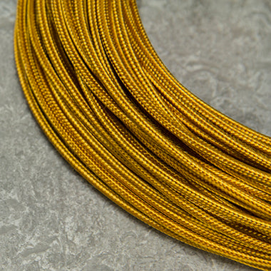 SINGLE-CONDUCTOR 18-GAUGE GOLD RAYON CLOTH-COVERED WIRE – Sundial Wire