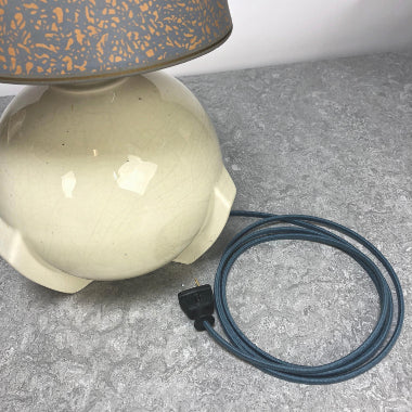 2-Concudctor 18-Gauge Slate Blue Cotton Cloth-Covered Parallel Wire ...